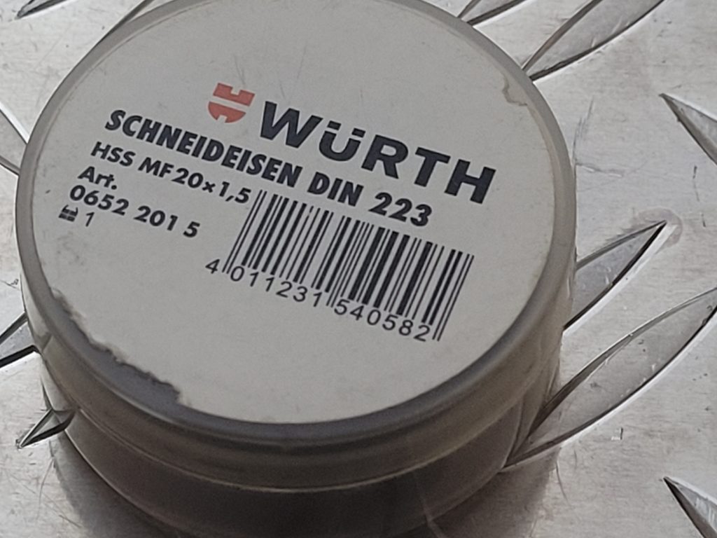 Würth M20 Gewinde-Schneideisen HSS MF DIN 223 | Zoll Lager